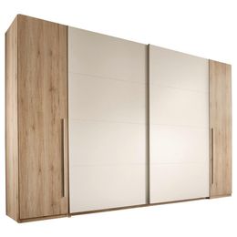 Ti`me Ti'me Kleiderschrank, Wei&szlig;, Eiche San Remo, Holzwerkstoff, 10 F&auml;cher, 315x225x61 cm, Kombination aus Dreh- und Schwebet&uuml;ren, Schlafzimmer, Kleiderschr&auml;nke, Dreht&uuml;renschr&auml;nke