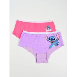 Lilo and Stitch Lilo & Stitch 2er-Set: Pantys "Lilo & Stitch" in Lila/ Pink - 27% | Gr&ouml;&szlig;e 116-128 | Kinder-waesche