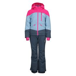 Peak Mountain 2tlg. Ski-/ Snowboardoutfit in Blau/ Pink - 64% | Gr&ouml;&szlig;e 104 | Kinder-outdoor-jacken