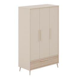 Paidi Babykleiderschrank Eefje, Eiche, Beige, Holzwerkstoff, 1 Schublade(n) Schubladen, 123.5x203.5x57.1 cm, Blauer Engel, Goldenes M, Babym&ouml;bel, Babykleiderschrank