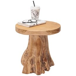 Landscape Beistelltisch, Natur, Holz, Teakholz, massiv, Freiform, 35x40x35 cm, Wohnzimmer, Wohnzimmertische, Beistelltische