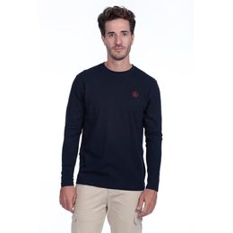The Time of Bocha Longsleeve in Dunkelblau - 73% | Gr&ouml;&szlig;e M | Herrenshirts