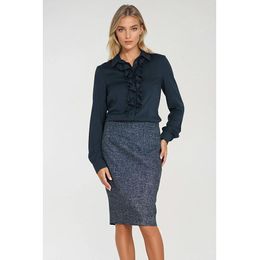 Nife Bluse in Dunkelblau - 80% | Gr&ouml;&szlig;e 36 | Damen-blusen