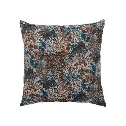 House Nordic Kissen "Blossom" in Blau/ Braun - (L)45 x (B)45 cm - 10% | Dekokissen