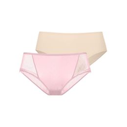 Dorina 2er-Set: Pantys in Beige/ Rosa - 25% | Gr&ouml;&szlig;e M | Damen-unterteile