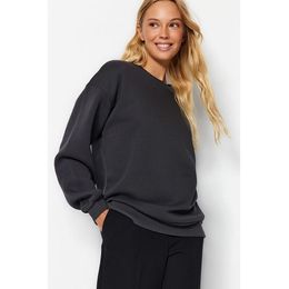 Trendyol Sweatshirt in Anthrazit - 58% | Gr&ouml;&szlig;e M | Damen-sweatshirts-jacken