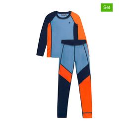 Color Kids 2tlg. Funktionswäsche-Set in Blau/ Orange - 34% | Größe 104 | Kinder-outdoor-waesche