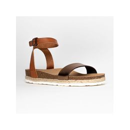 Blue Bay Sandalen "Wellington" in Hellbraun - 62% | Größe 38 | Damen-sandalen