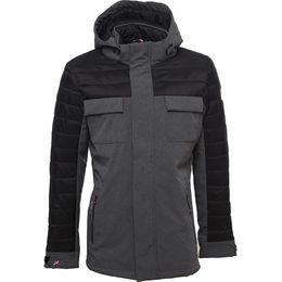 Peak Mountain Hybridparka "Cantheon" in Grau - 77% | Gr&ouml;&szlig;e XXL | Herrenjacken