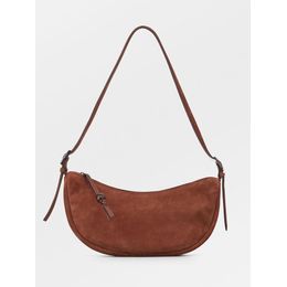 Becks&ouml;ndergaard Becks&ouml;ndergaard Leder-Schultertasche "Tacey" in Braun - (B)29 x (H)14 cm - 49% | Damen-taschen