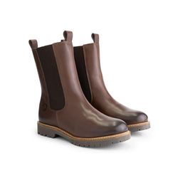 TRAVELIN' Leder-Chelsea-Boots "Forsand" in Braun - 52% | Größe 40 | Stiefeletten