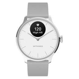 Withings Smartwatch "ScanWatch Light" in Grau/ Silber - 10% | Damen-uhren