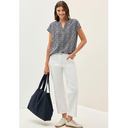 Cecil Bluse in Dunkelblau/ Wei&szlig; - 66% | Gr&ouml;&szlig;e XS | Damen-blusen