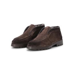 Santoni Low-Top Sneaker - Desert Boots mit Lammpelz - Gr. 36 (EU) - in Braun - f&uuml;r Damen