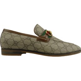 Gucci Loafer - Mocassino da Uomo Horsebit GG Supreme - Gr. US_6_5 - in Beige - für Damen