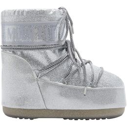 Moon Boot Moonboot Stiefel - MB ICON LOW GLITTER SILVER - Gr. 36 (EU) - in Silber - f&uuml;r Damen