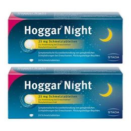 STADA Hoggar Night 25 mg Schmelztabletten Set (2x 20St) 2 St