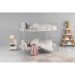 OTTO home Etagenbett &raquo;Hayo, Metallbett, Stockbett&laquo; teilbar in 2 Einzelbetten, perfekt f&uuml;r kleine R&auml;ume, mehrere Farben, (B/T/H) ca. 208/97/160 cm 