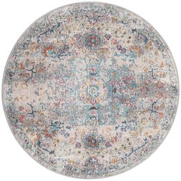 the carpet Teppich &raquo;Palma&laquo; rund 4 mm H&ouml;he Outdoor moderner robuster In und Outdoor Teppich mehrfarbig Obermaterial: 100% Polypropylen &Oslash; 120 cm 1...