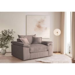 Home Affaire XXL-Sessel &raquo;Soft&Cosy, B: 151 cm - OTTO. Verl&auml;ssliche Qualit&auml;t.&laquo; Mega-Sessel, Cord oder Chenille-Struktur, mit 2 Zierkissen taupe