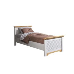 OTTO HOME Bett »Rauna, Landhausstil, edles Design mit Lamellen und Kassetten, 2 Farben« Breite/Belastbarkeit 180cm=220 KG, 90cm=120KG, FSC ...