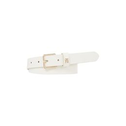 Tommy Hilfiger Lederg&uuml;rtel &raquo;TH HERITAGE 2.5 cm breit&laquo; mit Logopr&auml;gung Ancient White