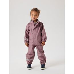 name it Regenmantel &raquo;NKNDRY10 f&uuml;r M&auml;dchen mit Regenjacke und Hose im Set&laquo; Set, 2 Stk. unifarben, casual, regular fit, Kunstfaser, Web Wistful Mauve...