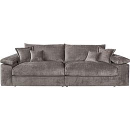 Home Affaire Big-Sofa &raquo;Soft&Cosy XL, B: 246 cm - OTTO. Verl&auml;ssliche Qualit&auml;t.&laquo; Mega-Sofa, Cord oder Chenille-Struktur, mit Federkern & 4 Zierkissen 