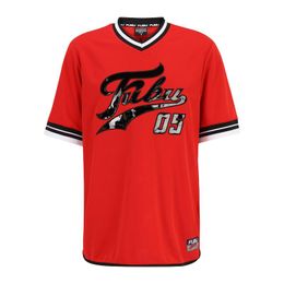 Fubu T-Shirt »Herren FM231-011-2 Varsity Lacquered Mesh Tee« 1 Stk. red/black M M Leichte Mesh-T-Shirts für sportliche Looks