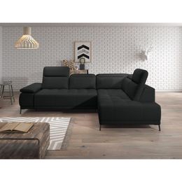 WERK2 Ecksofa &raquo;Focus-L, elektrisch erweiterbare Sitztiefe um ca. 30 cm, L-Form&laquo; Komfort nach Ma&szlig;: Ausziehbare Sitztiefe, verstellbare Kopfteile &...