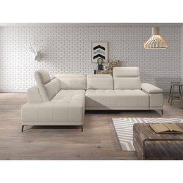 WERK2 Ecksofa &raquo;Focus-L, elektrisch erweiterbare Sitztiefe um ca. 30 cm, L-Form&laquo; Komfort nach Ma&szlig;: Ausziehbare Sitztiefe, verstellbare Kopfteile &...