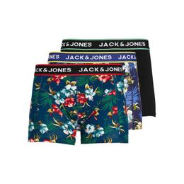 Jack & Jones Jack & Jones Herren Trunk &raquo;JACFLOWER mit Blumenprint und elastischem Bund&laquo; Packung, 3 Stk. bedruckt, modisch, eng anliegend, Baumwollmischung, 