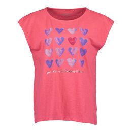 Blue Seven T-Shirt &raquo;T-Shirt mit Druck&laquo; 1 Stk. 424 - PINK 38 38 Trendige &uuml;berschnittene Schultern