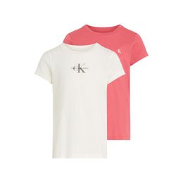 Calvin Klein Jeans T-Shirt &raquo;2-PACK SLIM MONOLOGO T-SHIRT&laquo; Packung, 2er-Pack, 2 Stk. mit Logodruck Tofu / Deep Crimson Fruit 4 (104) 4 (104)...