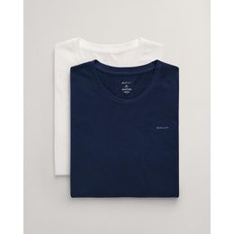Gant T-Shirt &raquo;C-NECK T-SHIRT 2-PACK&laquo; 2 Stk. aus besonders weichem Material marine 3XL 3XL Kurzarm und h&uuml;ftlang: ideal f&uuml;r den Sommer