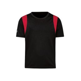 TRIGEMA M&auml;dchen T-Shirt &raquo;TRIGEMA Sport T-Shirt mit Netzeins&auml;tzen&laquo; 1 Stk. schwarz 128