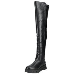 Bagatt Overkneestiefel »Stiefel Lederimitat« Schwarz 41 41 Verschluss: Reißverschluss