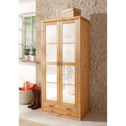 OTTO HOME Kleiderschrank »Madrid« 3 Breiten: 90/164/245 cm H/T ca.190/59 cm, aus massiver Kiefer, in 3 Breiten mit Spiegeltüren gelaugt/geölt