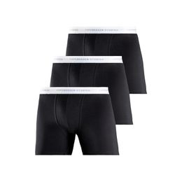 Copenhagen Studios Langer Boxer &raquo;Boxershorts f&uuml;r Herren&laquo; Packung, 3er-Pack, 3 Stk. mit l&auml;ngerem Bein und Logobund schwarz-wei&szlig; XXL - 3 Stk. 3 Stk....