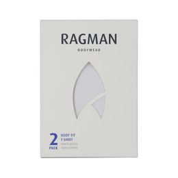 Ragman Damen Ragman T-Shirt &raquo;Set:&laquo; Packung, 2 Stk. wei&szlig; M