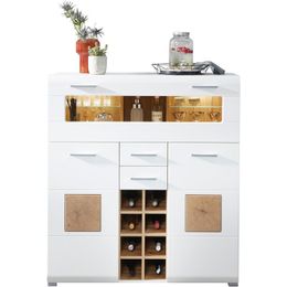 Innostyle Barschrank &raquo;FUN PLUS, TOPSELLER!&laquo; Barschrank, OTTOs Choice, Ma&szlig;e: 120 x 129 x 37 cm (B/H/T), mit LED-Beleuchtung wei&szlig; matt HIRNHOLZ - Der...
