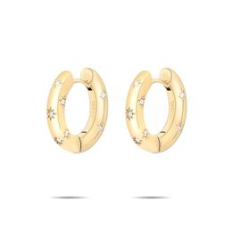 Tamaris Damen Paar Creolen &raquo;Schmuck Geschenk Creolen mit funkelnden Steinchen Little Twinkle&laquo;