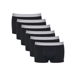 Sloggi Herren Sloggi Hipster &raquo;Men GO ABC 2.0&laquo; Spar-Packung, 6er Pack, 6 weich, Baumwollmix, elastischer Logobund, Baisc, ohne Eingriff schwarz M, 6