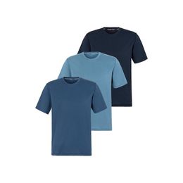 Copenhagen Studios T-Shirt Packung, 3er-Pack, 3 Stk. Unterziehshirt aus hochwertiger Bio-Baumwolle hellblau/ blau / navy L L COPENHAGEN...