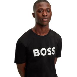 BOSS Orange T-Shirt »Thinking« 1 Stk. mit Logodruck black002 3XL 3XL Kurzarm für angenehme Bewegungsfreiheit