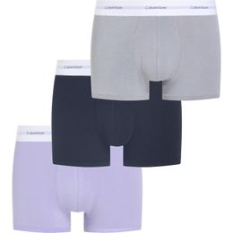 Calvin Klein Underwear Trunk &raquo;LOW RISE TRUNK 3PK&laquo; Packung, 3er-Pack, 3 Stk. mit Logobund Black/Ash/Lilac Quartz XXL (56) - 3 Stk. 3 Stk. XXL (56)...