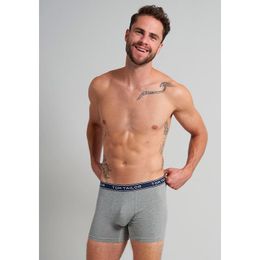 Tom Tailor Herren Tom Tailor Boxershorts &raquo;Buffer&laquo; 3er Pack, bequem, basic, eng, atmungsaktiv, Logobund, Baumwollmix blau L