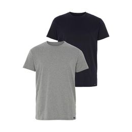 Lee T-Shirt Set, 2 Stk. in schmaler Passform grau-meliert / navy M M Im schlichten Design