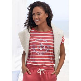 H.I.S. H.I.S T-Shirt 1 Stk. mit kurzen &Auml;rmeln rot 36/38 36/38 T-Shirt mit kurzen &Auml;rmeln