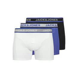 Jack & Jones JACK & JONES Trunk &raquo;JACHUDSON SOLID TRUNKS 3 PACK SN&laquo; Packung, 3 Stk. Black Pack:White - Dazzling blue M - 3 Stk. 3 Stk. M Elastische Boxershorts...